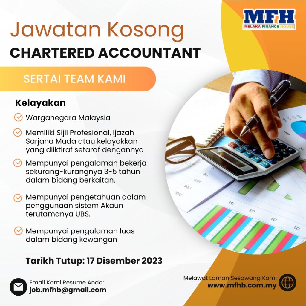 Iklan Jawatan Kosong Melaka Finance House Berhad • Jawatan Kosong Terkini